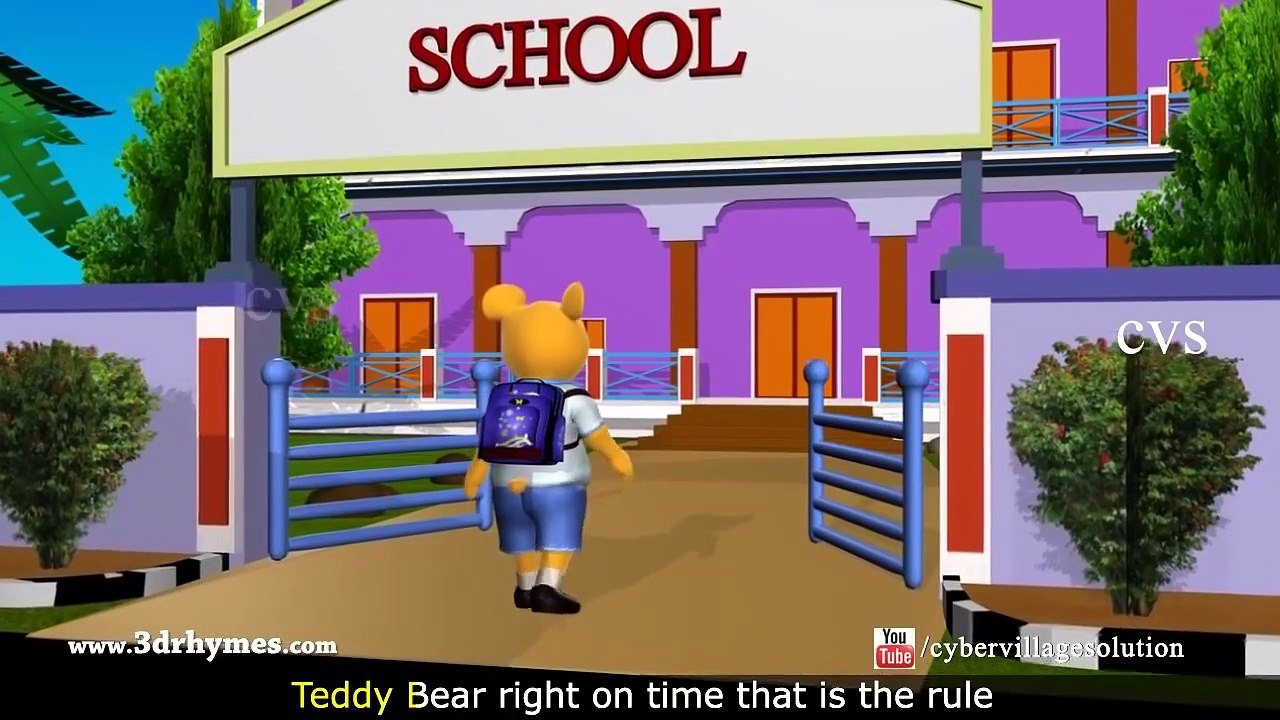 Teddy Bear Song -3D Animation Teddy Bear English Nursery Rhymes for ...