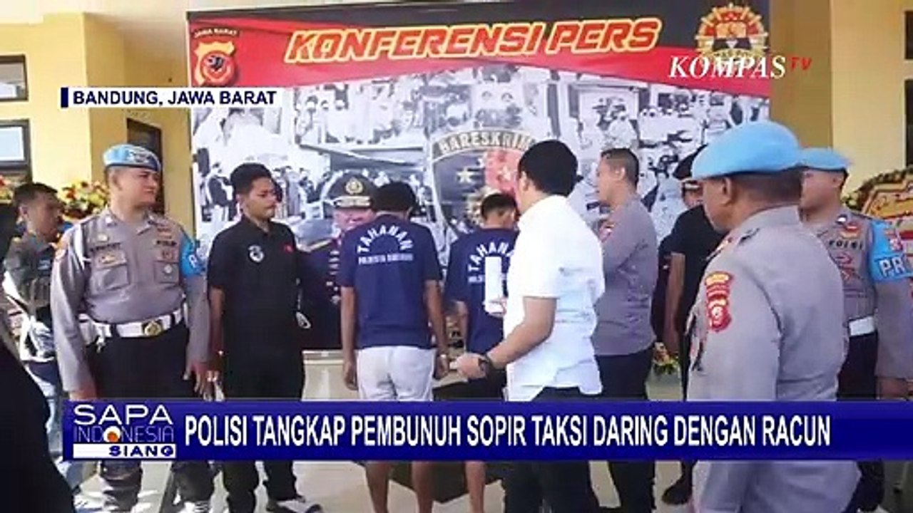 Polisi Tangkap Pelaku Pembunuhan Sopir Taksi Daring dengan Racun, Ini Motifnya - Video Dailymotion