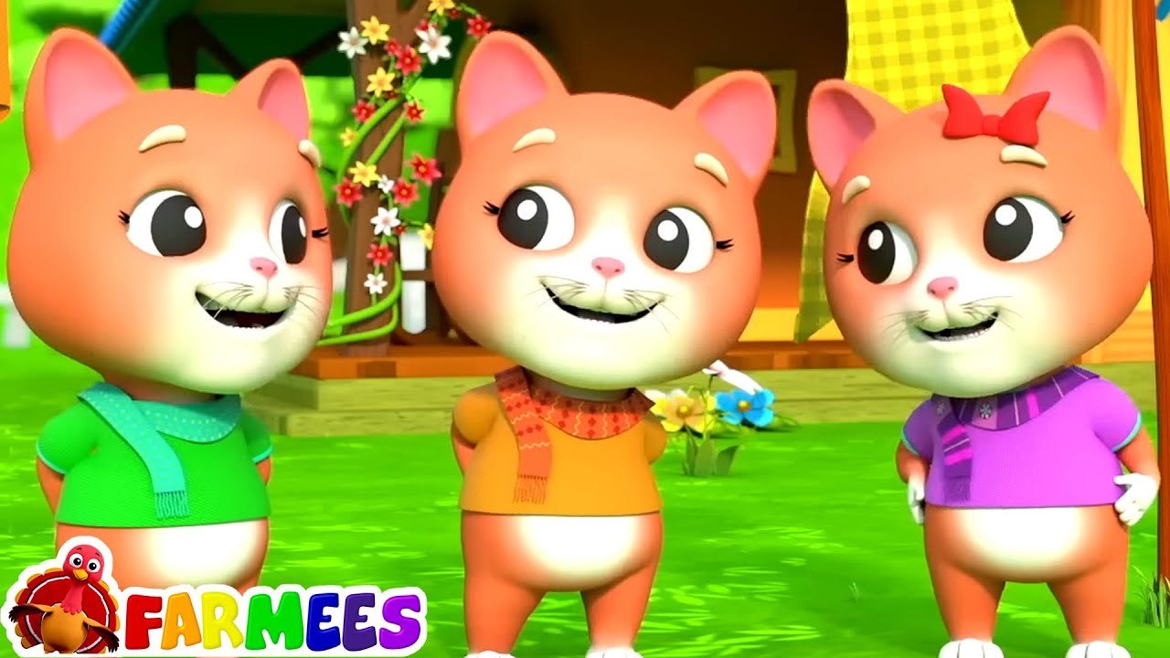 Three Little Kittens - Nursery Rhymes And Cartoon Videos By Farmees ...