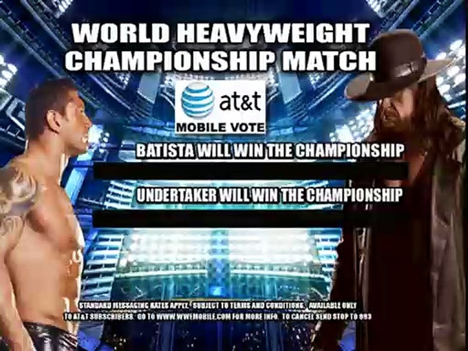 WrestleMania 23- The Undertaker vs Batista - Video Dailymotion