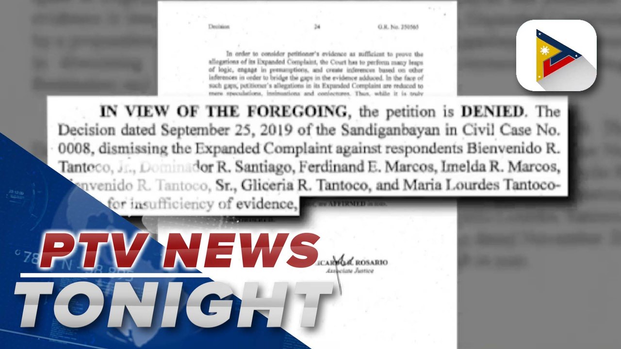 SC affirms dismissed ill-gotten wealth case vs former President ...