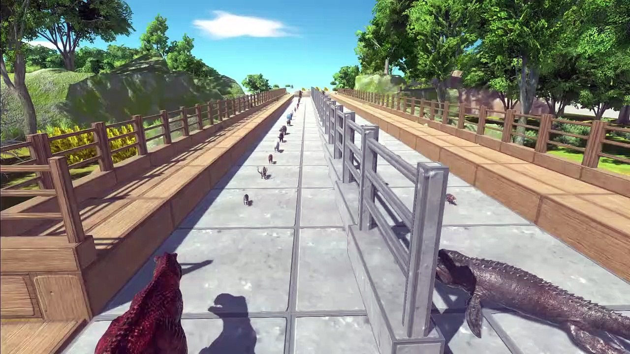 T-Rex vs Mosasaurus - Who is Faster and Stronger - ARBS TV Animal ...