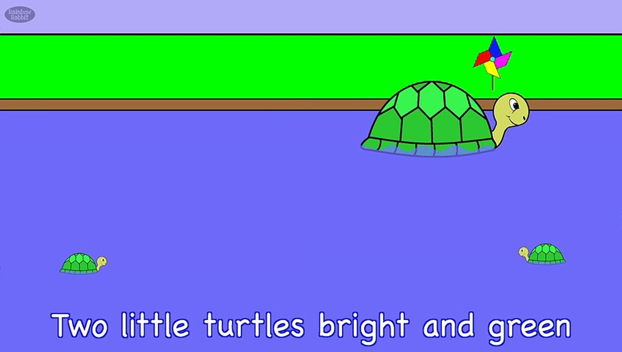 Two Little Turtles | #shorts | NURSERY RHYME | Rainbow Rabbit - video ...