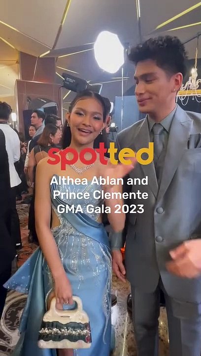 Althea Ablan and Prince Clemente, GMA Gala 2023 - video Dailymotion