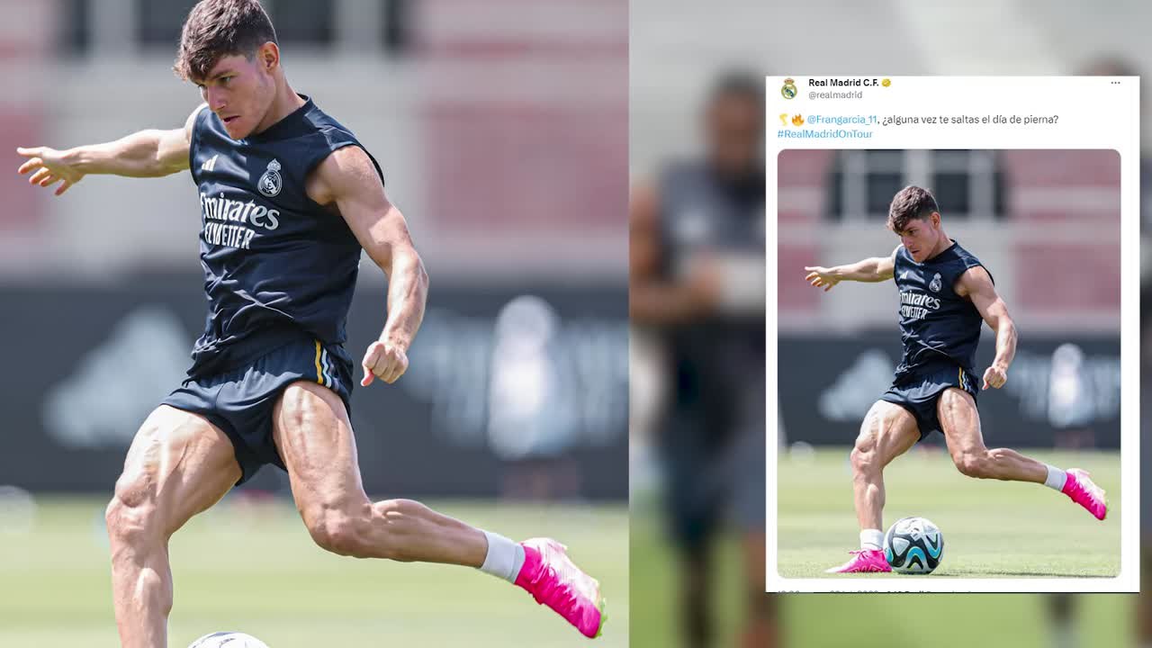 La foto del estado físico de Fran García que ha publicado el Madrid y ...