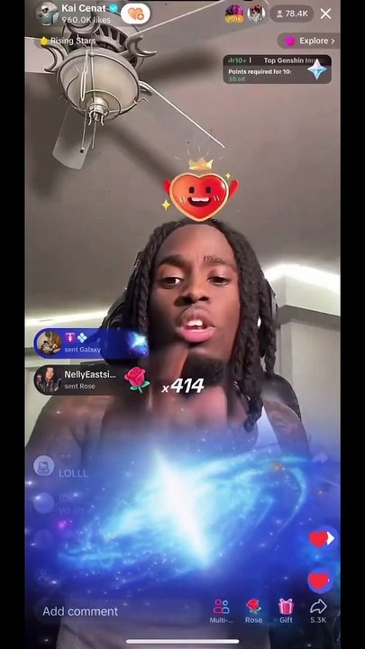 Streamer Kai Cenat haciendo directo en Tik Tok como NPC - Vídeo Dailymotion