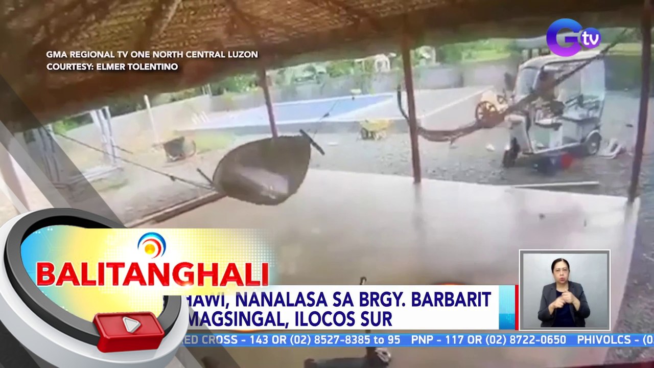 Buhawi, nanalasa sa Brgy. Barbarit sa Magsingal, Ilocos Sur | BT - video Dailymotion