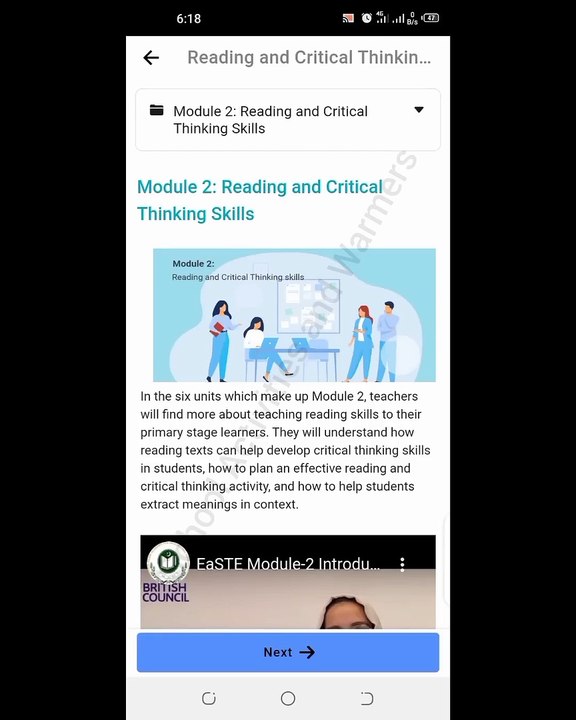 Unit 2 - Module 2 - EaSTE -QAED Training App - video Dailymotion