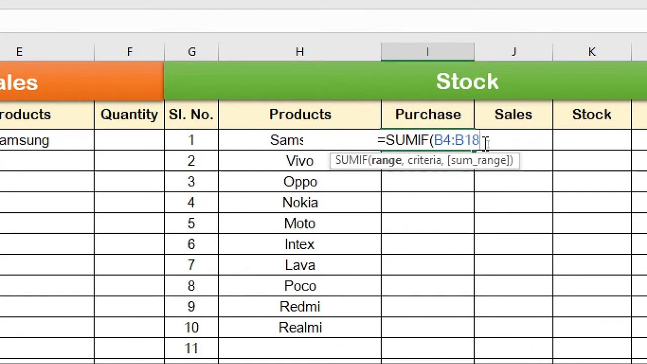How to Maintain Stock in Microsoft Excel _ Stock Maintain Software in ...