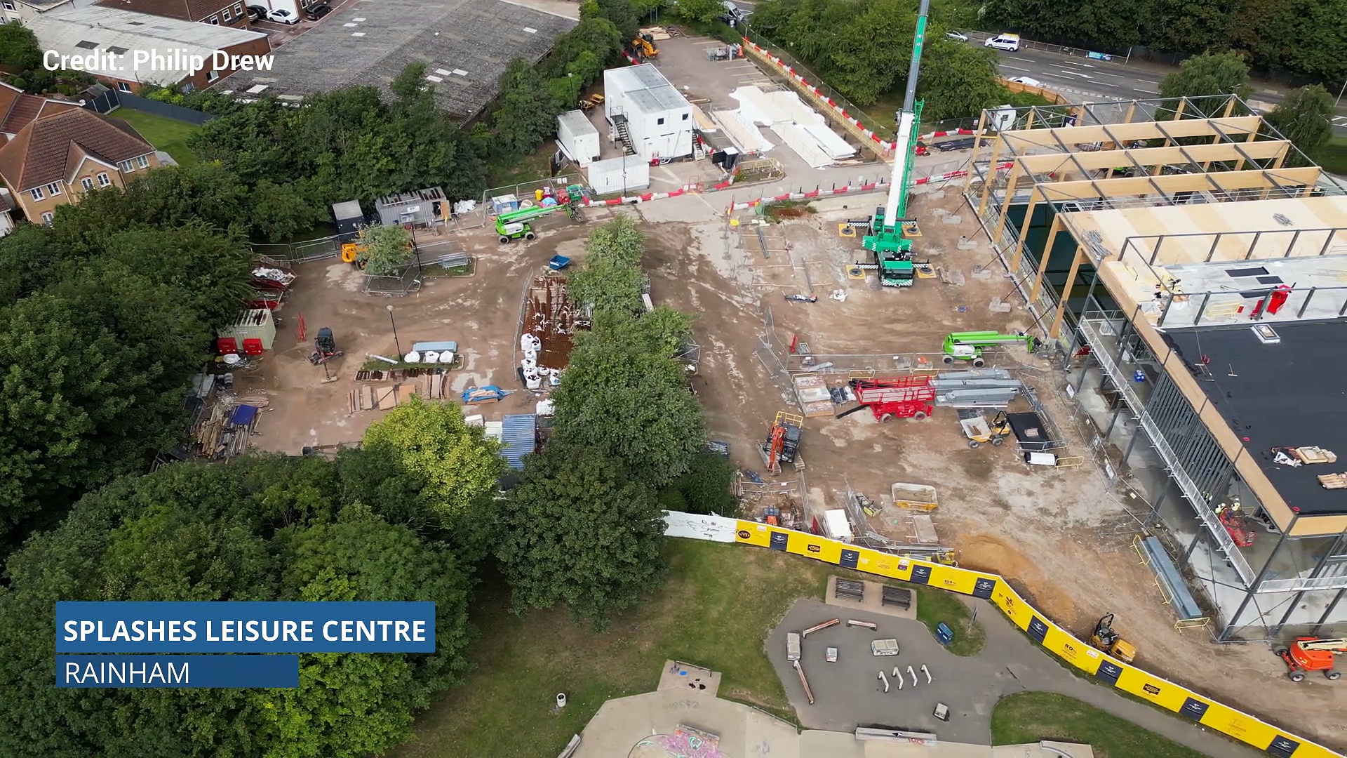 Splashes from the air