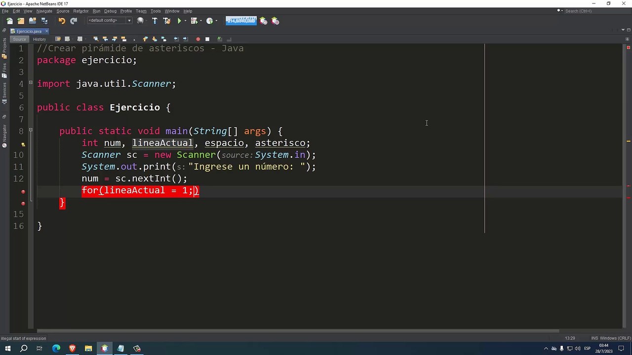 Crear pirámide de asteriscos en Java - Vídeo Dailymotion