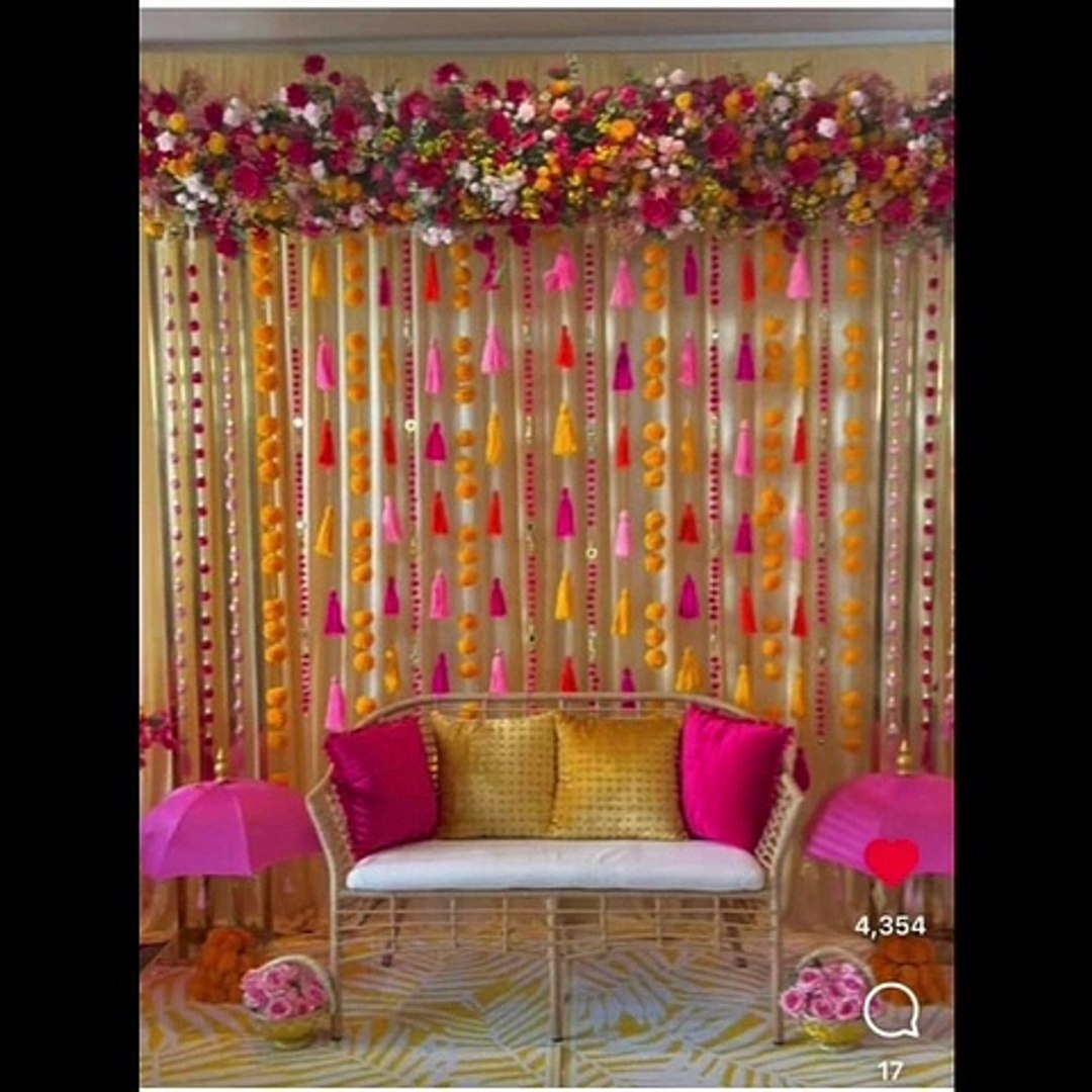 Mehndi Decoration Ideas At Home WedDecor | Rajasthani Themed Mehndi