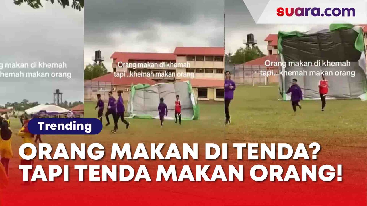 Kocak tapi Super Panik! Sekelompok Siswa Dikejar Tenda Terbang Saat ...