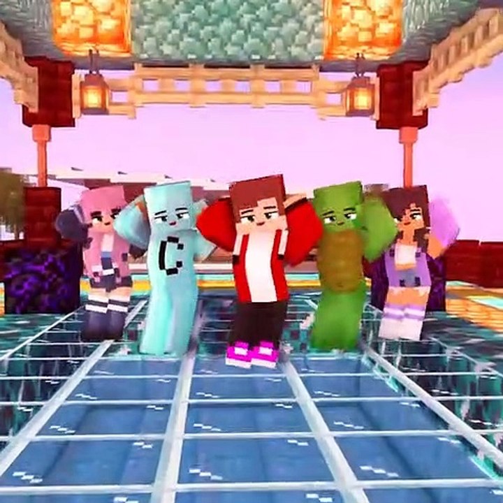 CHICKEN WINGS MEME _ GANGNAM_MINECRAFT STYLE _ MAIZEN, CRAFTEE, MIKEY_TURTLE _ Minecraft ...