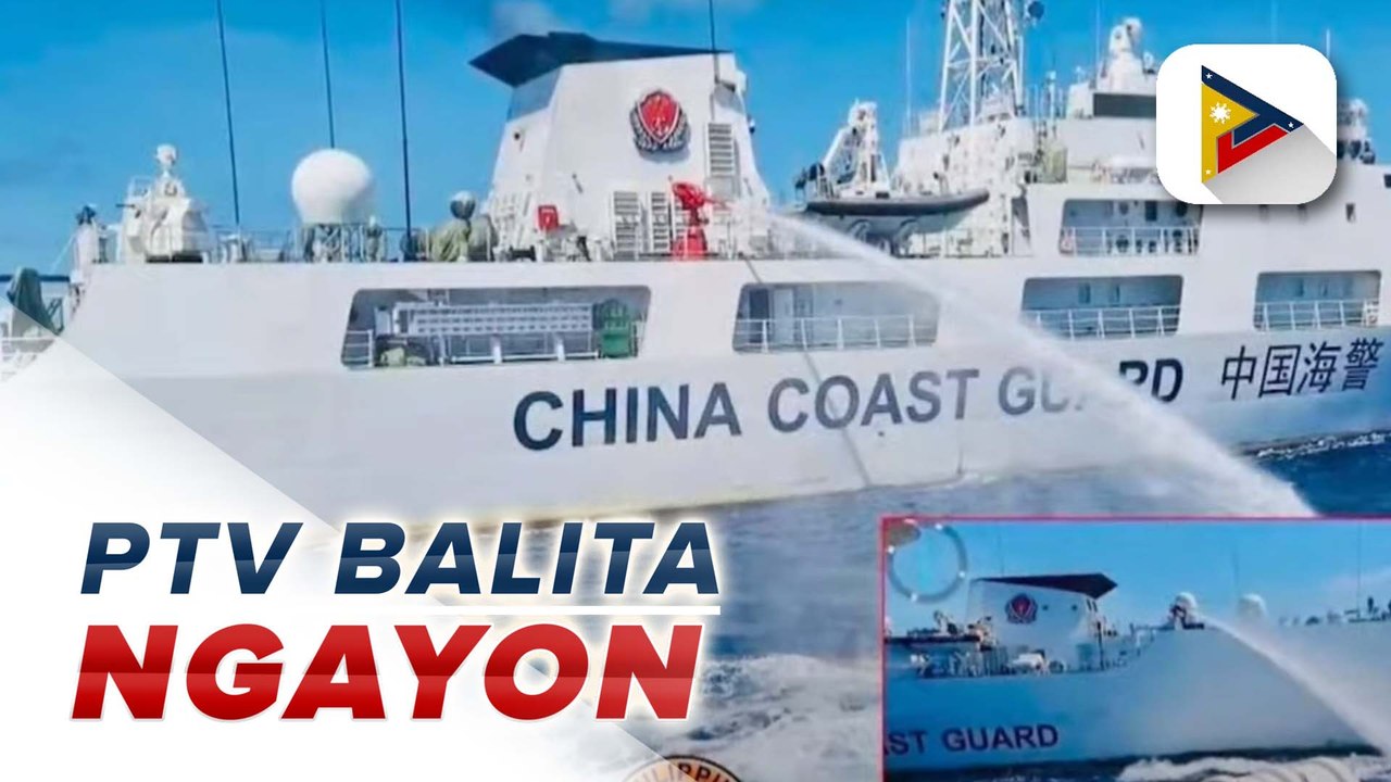 AFP, kinundena ang paggamit ng Chinese Coast Guard ng water canon sa ...