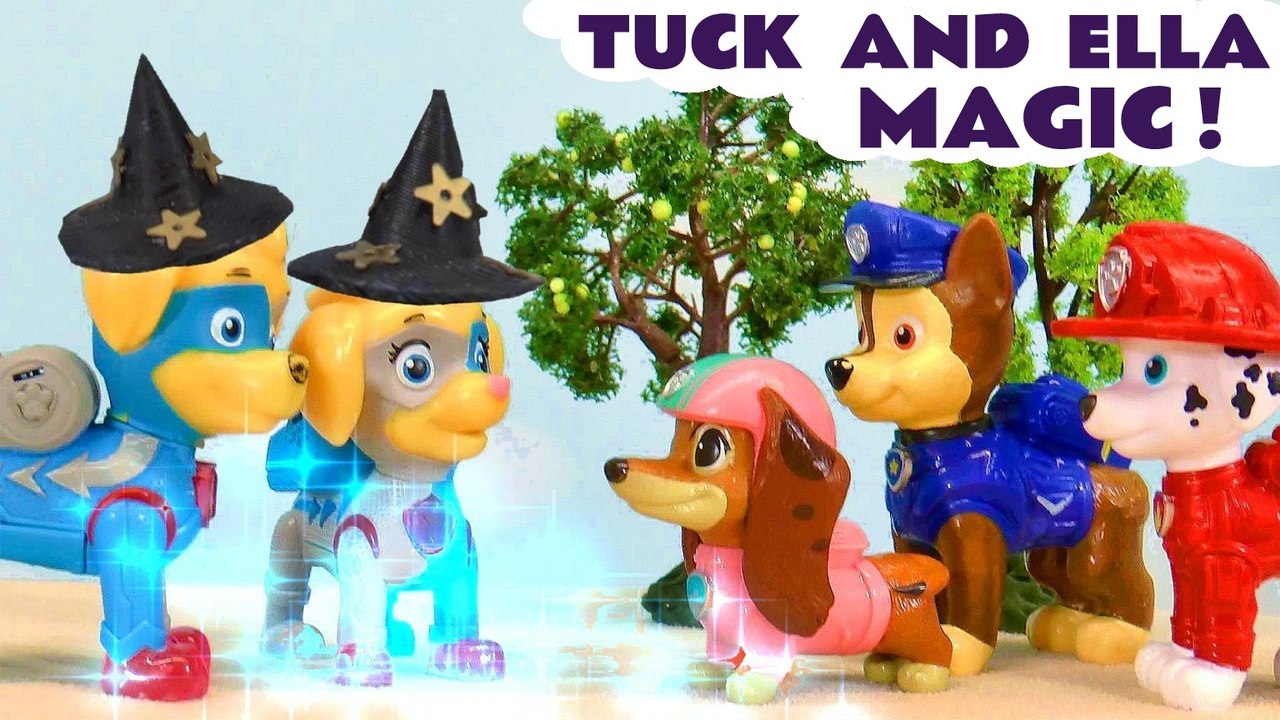Paw Patrol MIGHTY Pups Twins Magic Tricks Help The Pups With A Rescue ...