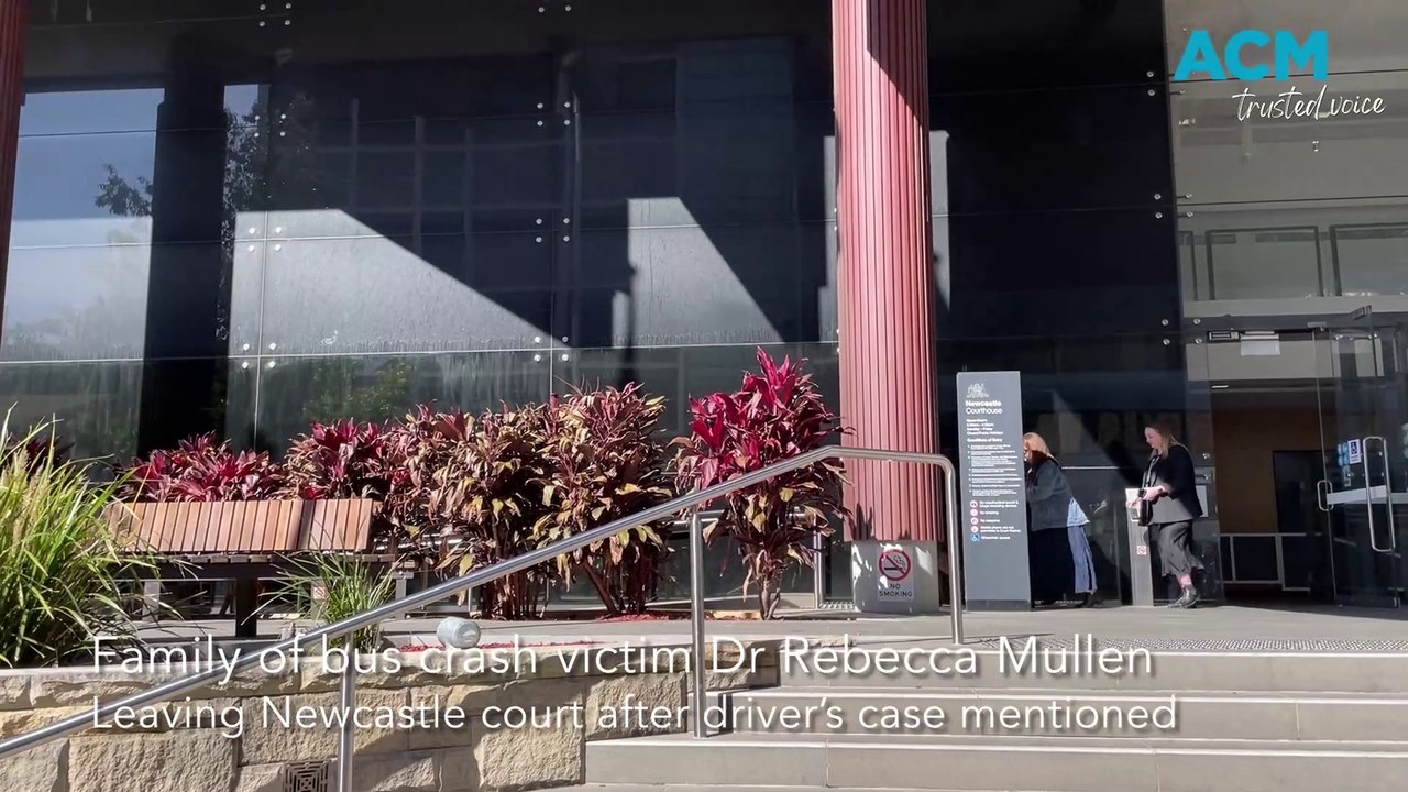 Family of bus crash victim Dr Rebecca Mullen leave court - video ...