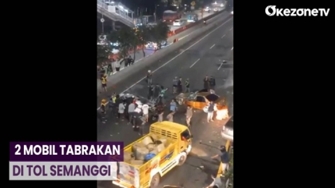 2 Mobil Tabrakan Hebat di Tol Semanggi, 1 Orang Tewas - video Dailymotion