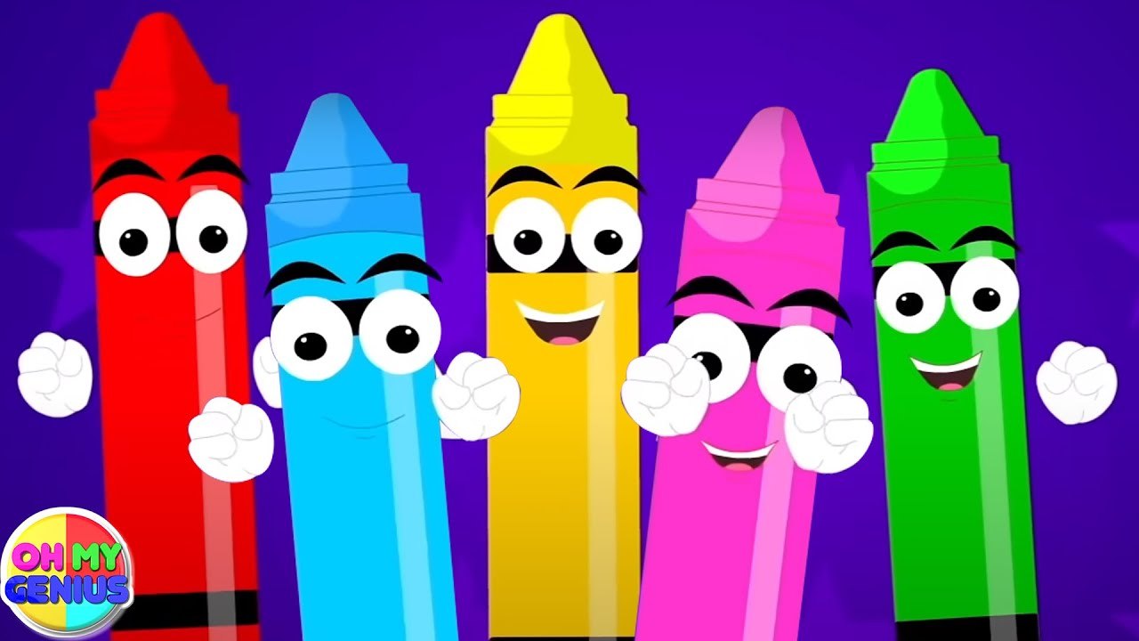 Five Little Crayons - More Preschool Nursery Rhymes And Children Songs ...