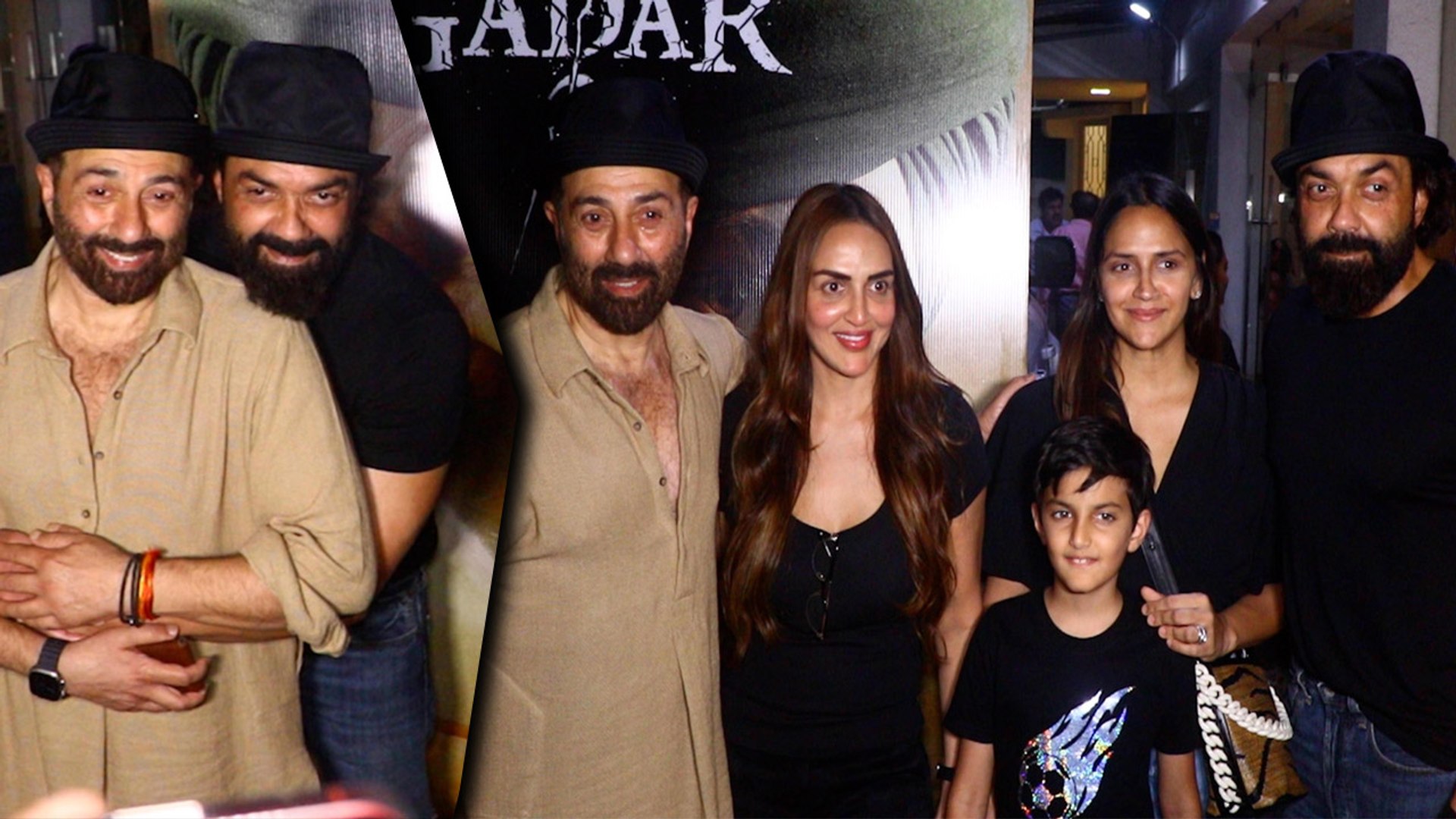 Sunny Deol, Bobby Deol And Esha Deol