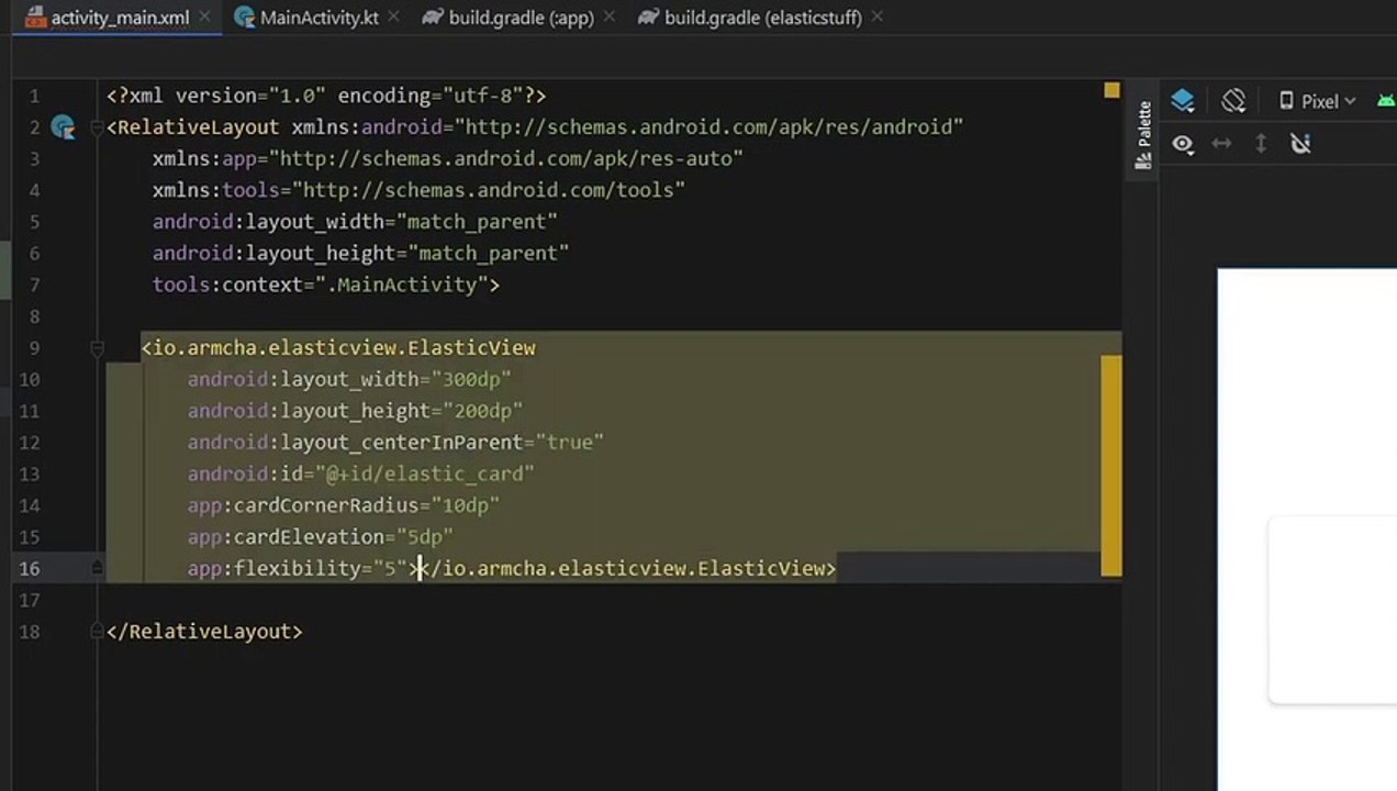 Elastic Views UI Effect in Android Studio Tutorial (Android UI 2020) - video Dailymotion