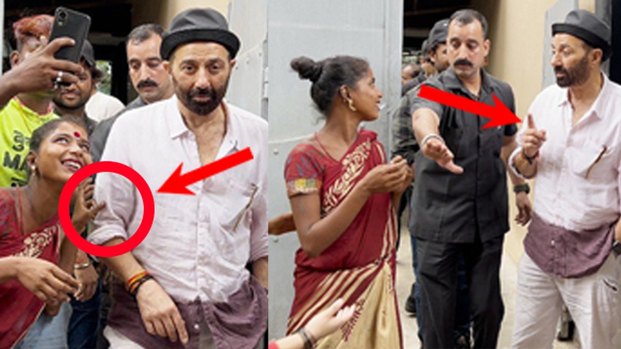 Sunny Deol Lady Fan के Touch पर Angry Reaction Viral, Fans बोले ...