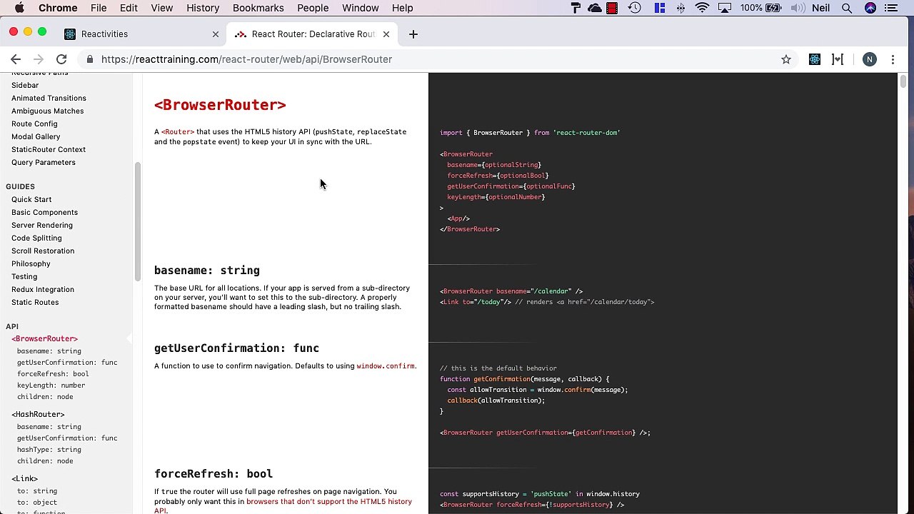 React Router (Legacy) - Setting up React Router - video Dailymotion