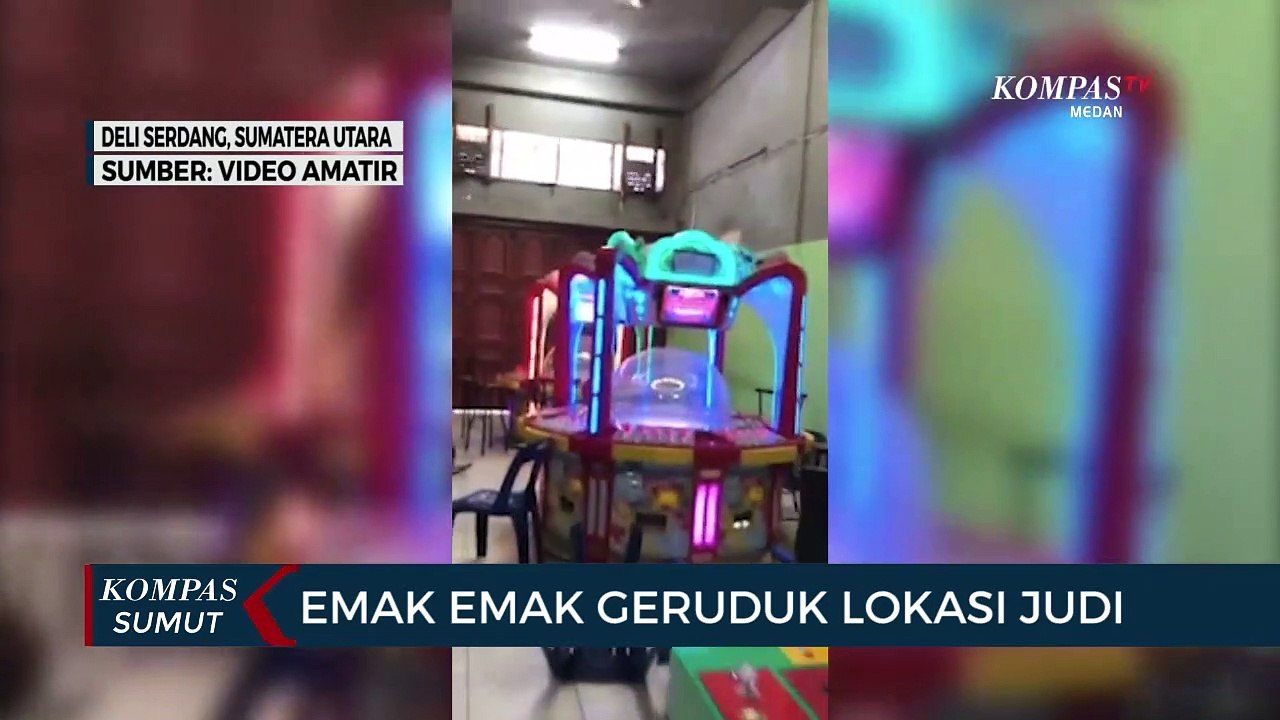 Puluhan Emak-Emak di Deli Serdang Gerebek Lokasi Judi - Video Dailymotion