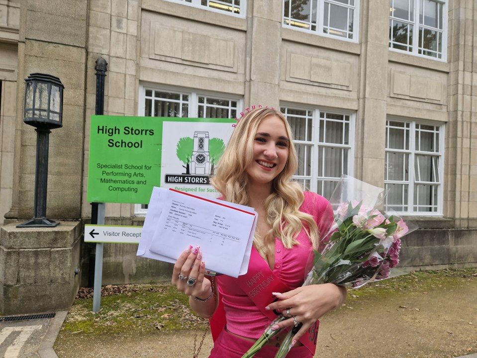 A-level results day at High Storrs School - video Dailymotion