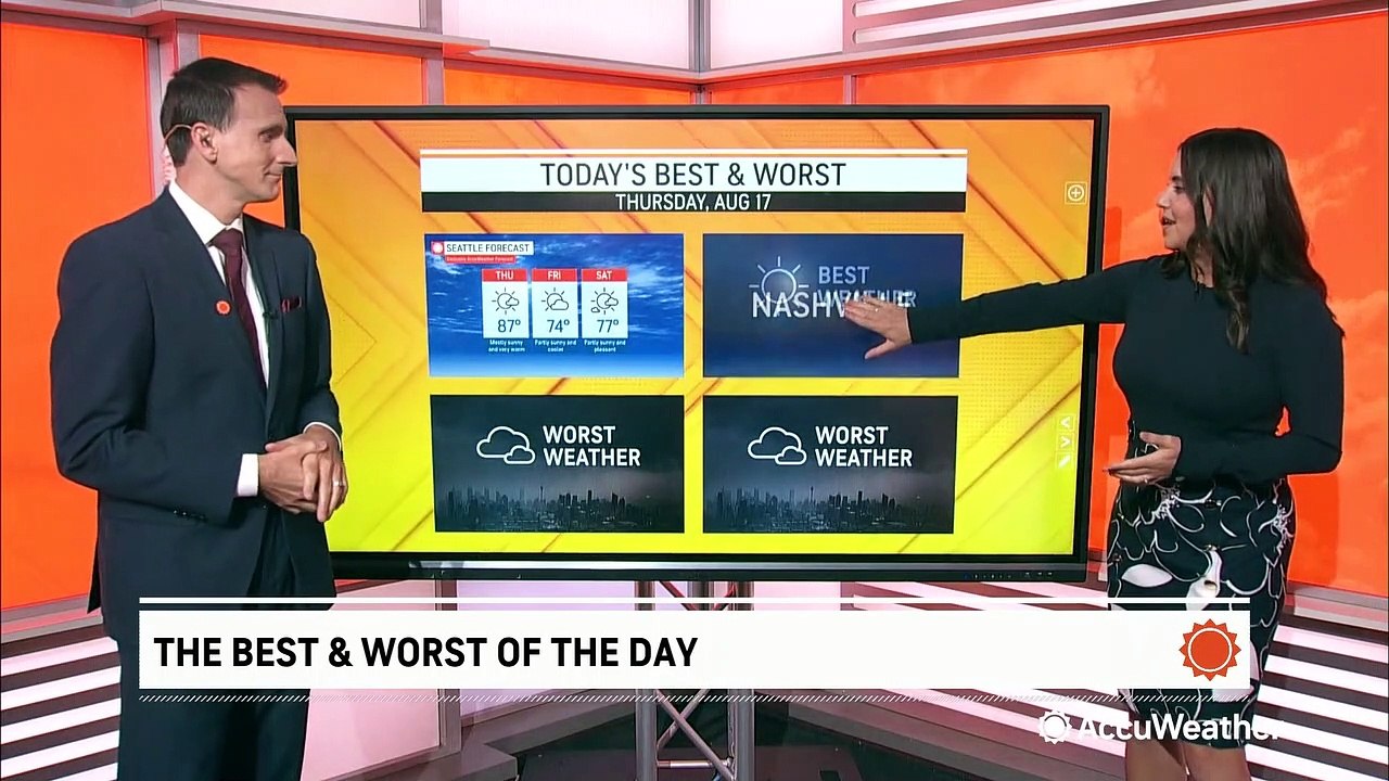 The best and worst weather of the day for Aug. 17 - video Dailymotion