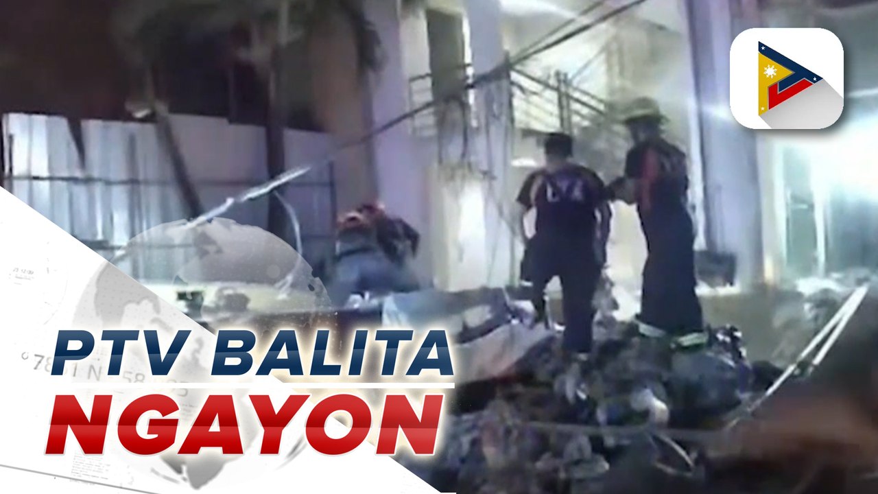 Sanhi ng pagguho ng pader sa isang gusali ng QC City Hall, ini ...