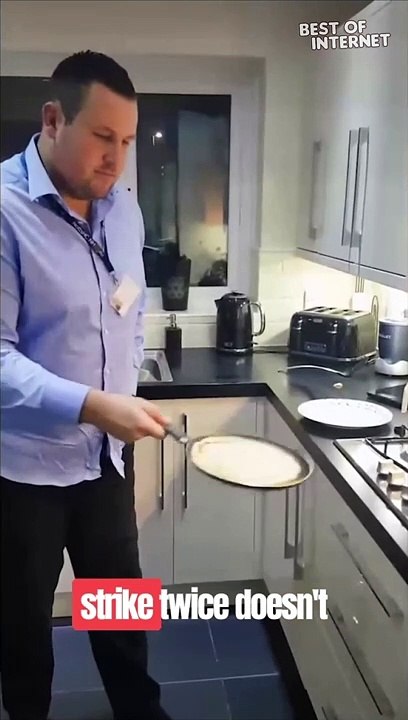 Epic Pancake Fail: Overconfident Toss Leads to Hilarious Disaster ...
