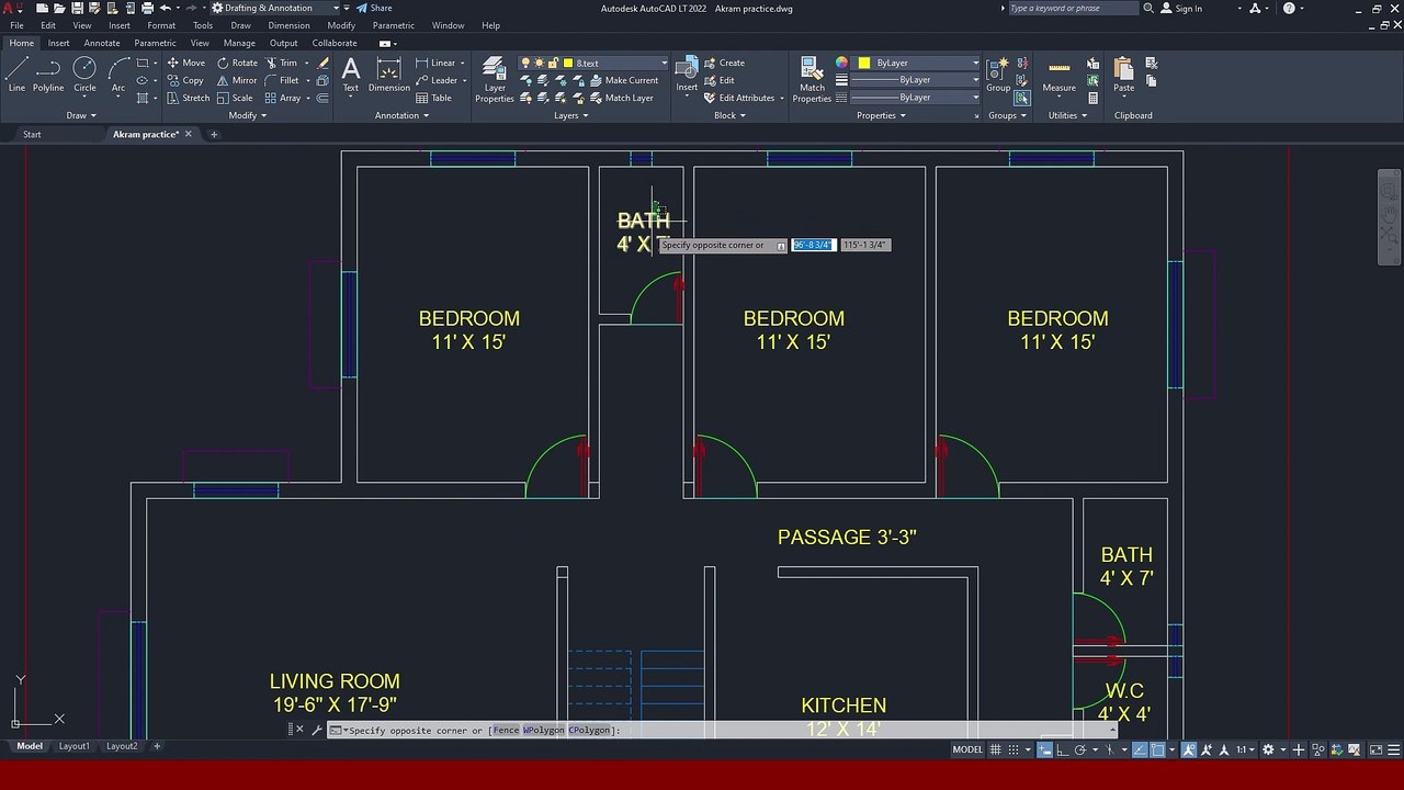 Autocad - Hatch command & Room (Complete Tutorial!) 06 - video Dailymotion