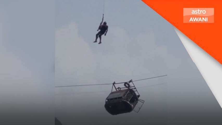 Wayar kereta kabel terputus, pelajar terkandas di udara | Astro Awani