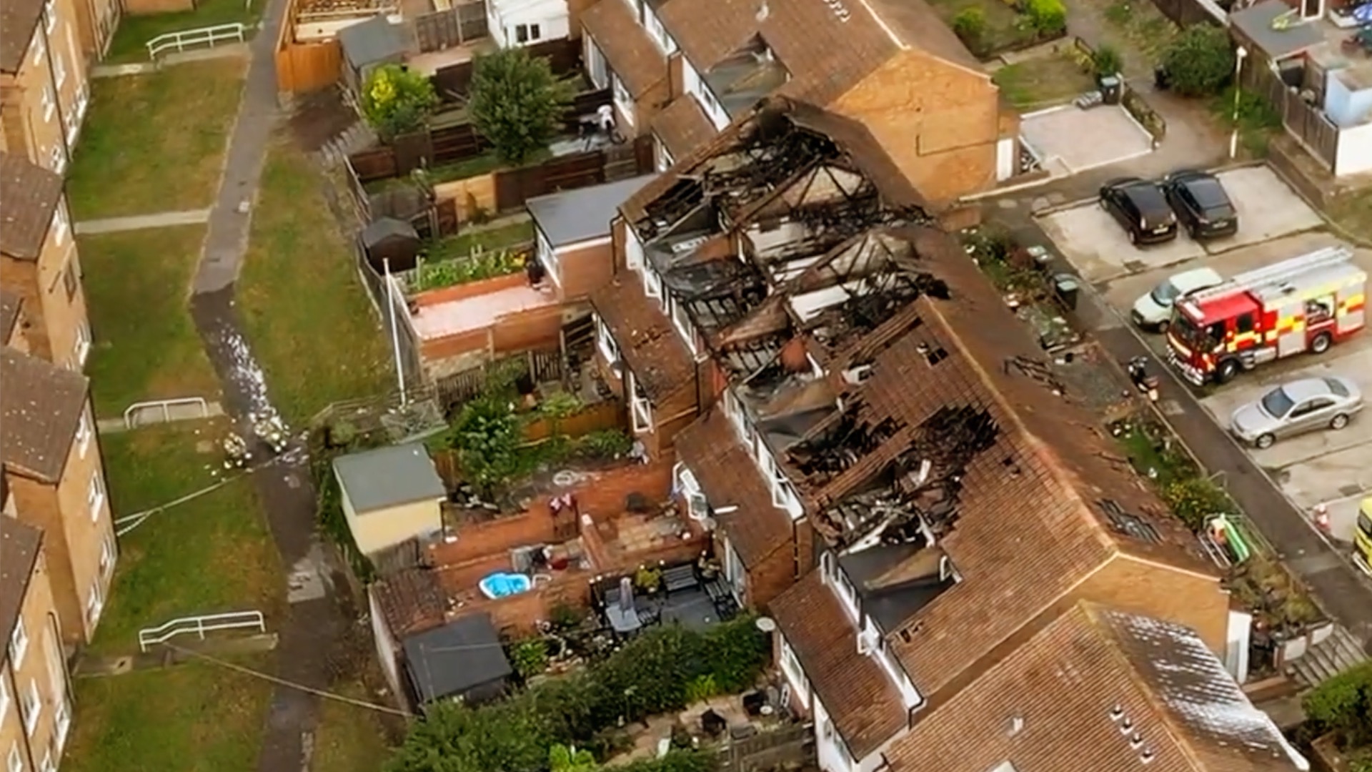 Six houses destroyed in Northfleet fire leaving community homeless