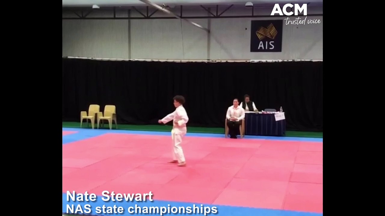 Nate Stewart wins gold at 2023 karate state championships - video ...