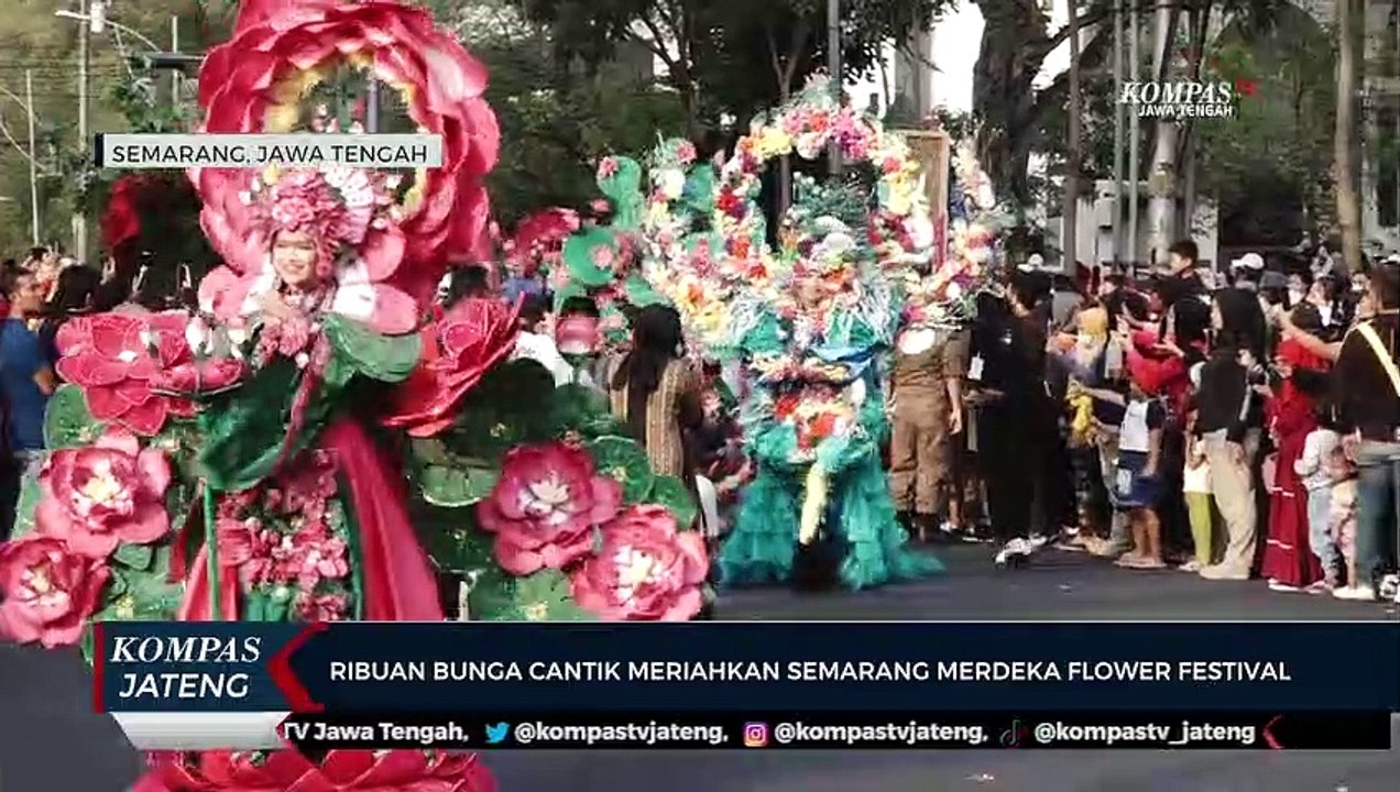 Ribuan Bunga Cantik Meriahkan Semarang Merdeka Flower Festival - Video ...