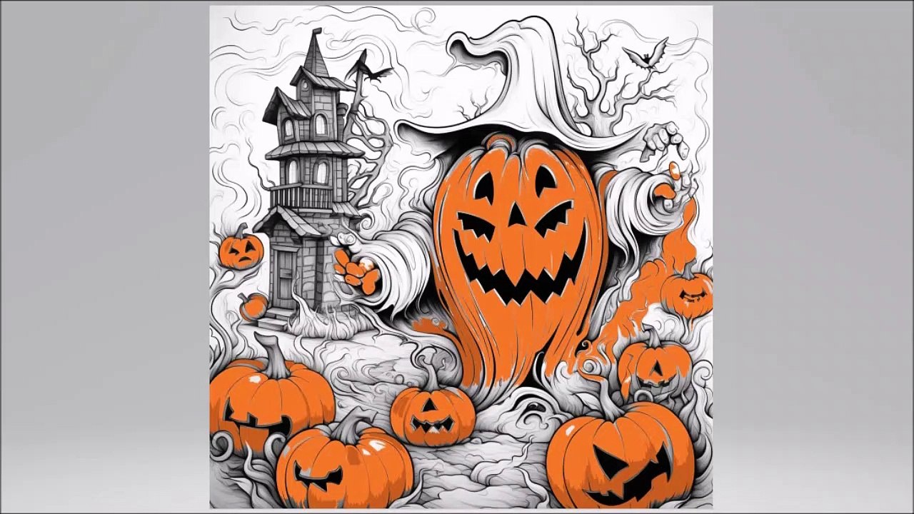 Halloween Coloring Page - video Dailymotion
