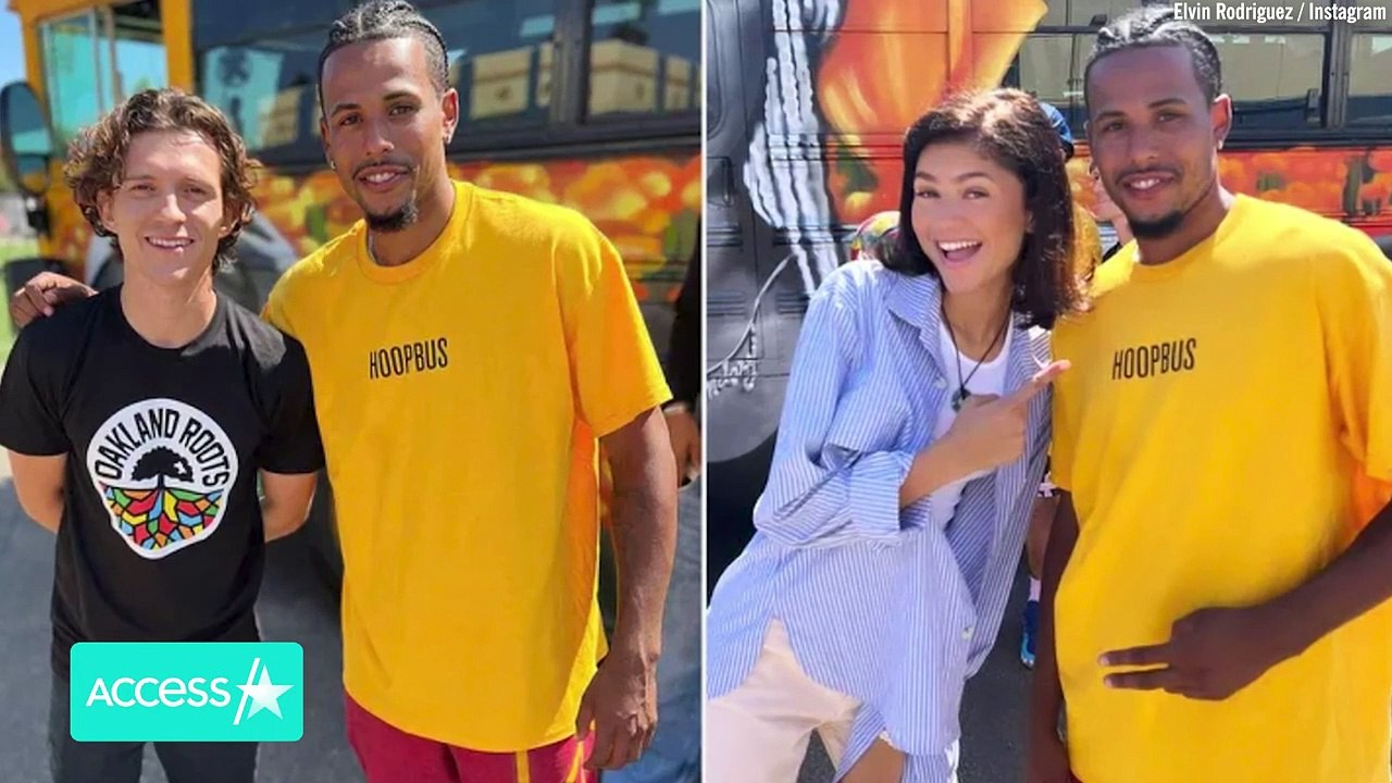 Zendaya & Tom Holland Play Basketball Together In Her Hometown - video ...