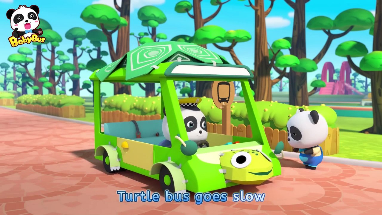 Rabbit Bus vs Turtle Bus The Tortoise and the Hare Nursery Rhymes Kids ...