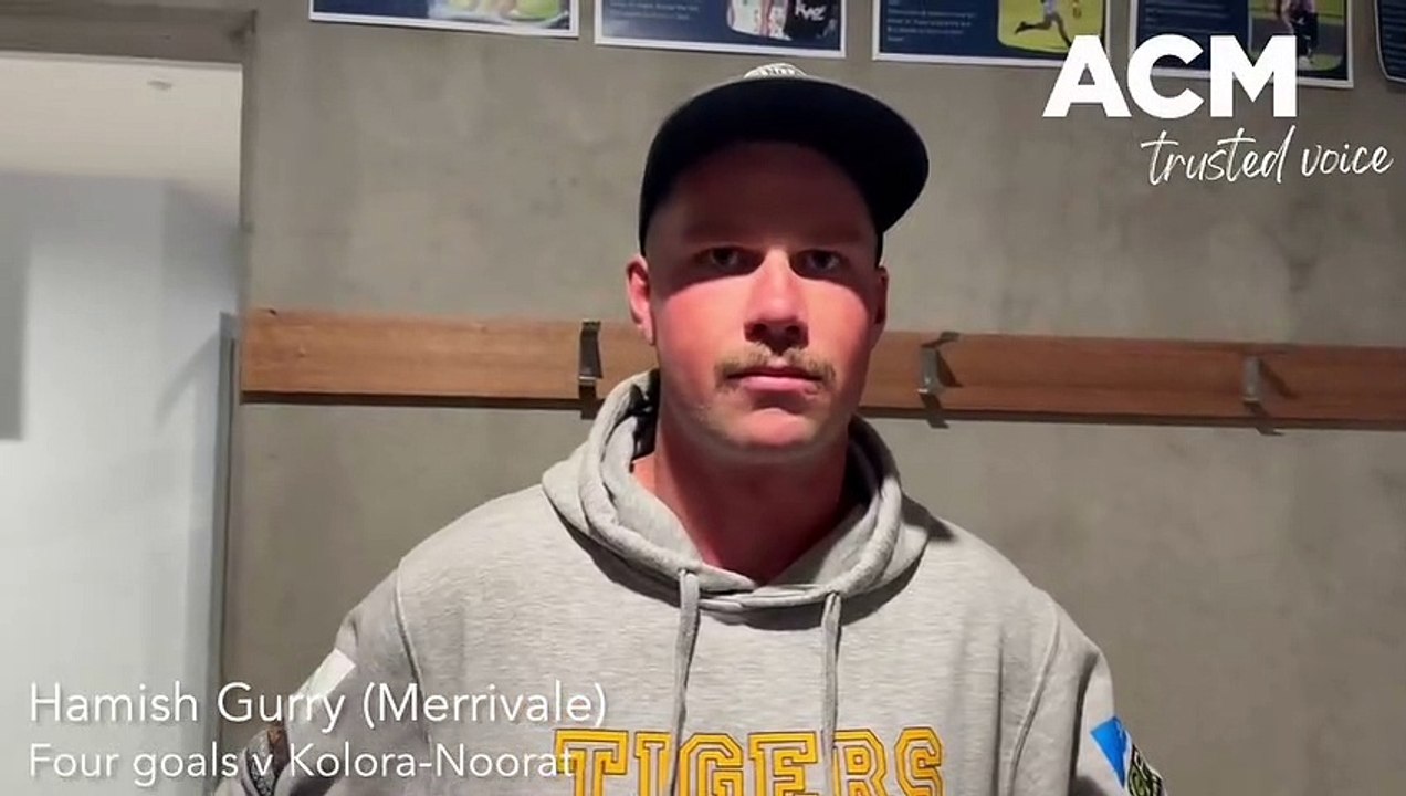 Merrivale's Hamish Gurry after WDFNL preliminary final - video Dailymotion