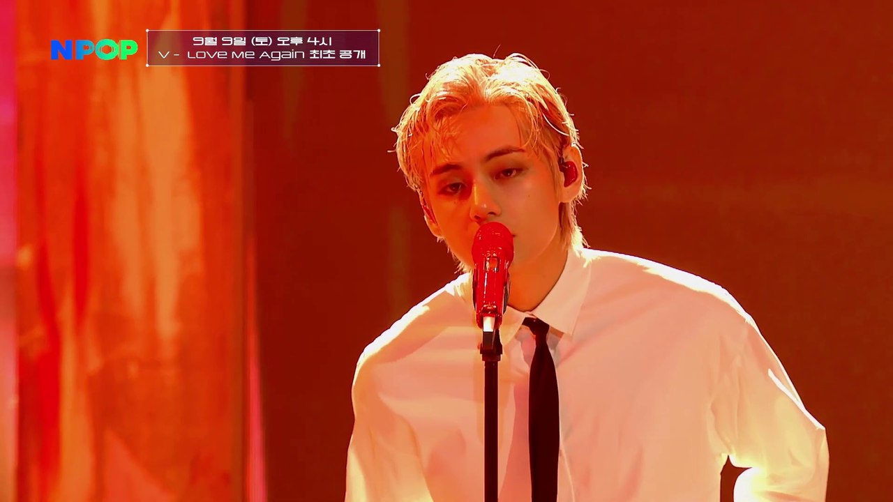BTS V "Love Me Again" Stage Performance Teaser NPOP - video Dailymotion