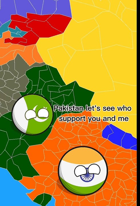 Pakistan vs India country ball__country ball #countryballs #map - video ...