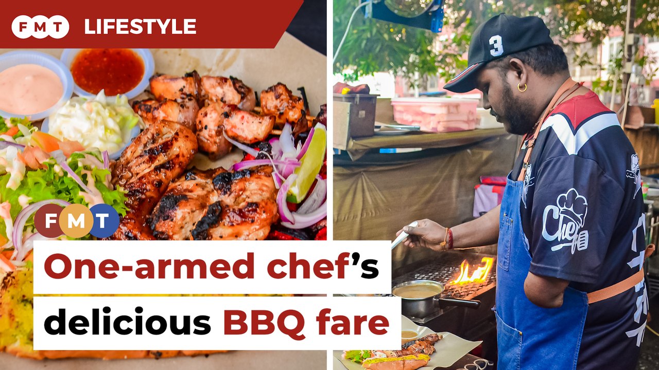 One-armed chef Sureshwaran serves tasty western food in PJ - video ...