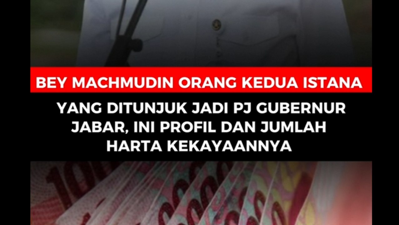 Bey Machmudin Orang Kedua Istana yang Ditunjuk Jadi Pj Gubernur Jabar ...