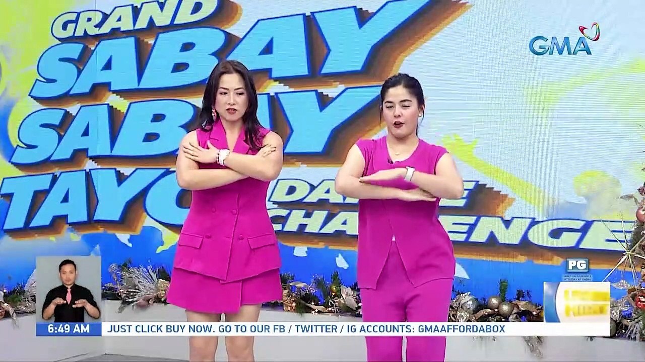 Grand ‘Sabay Sabay Tayo’ dance challenge sa Unang Hirit | Unang Hirit ...