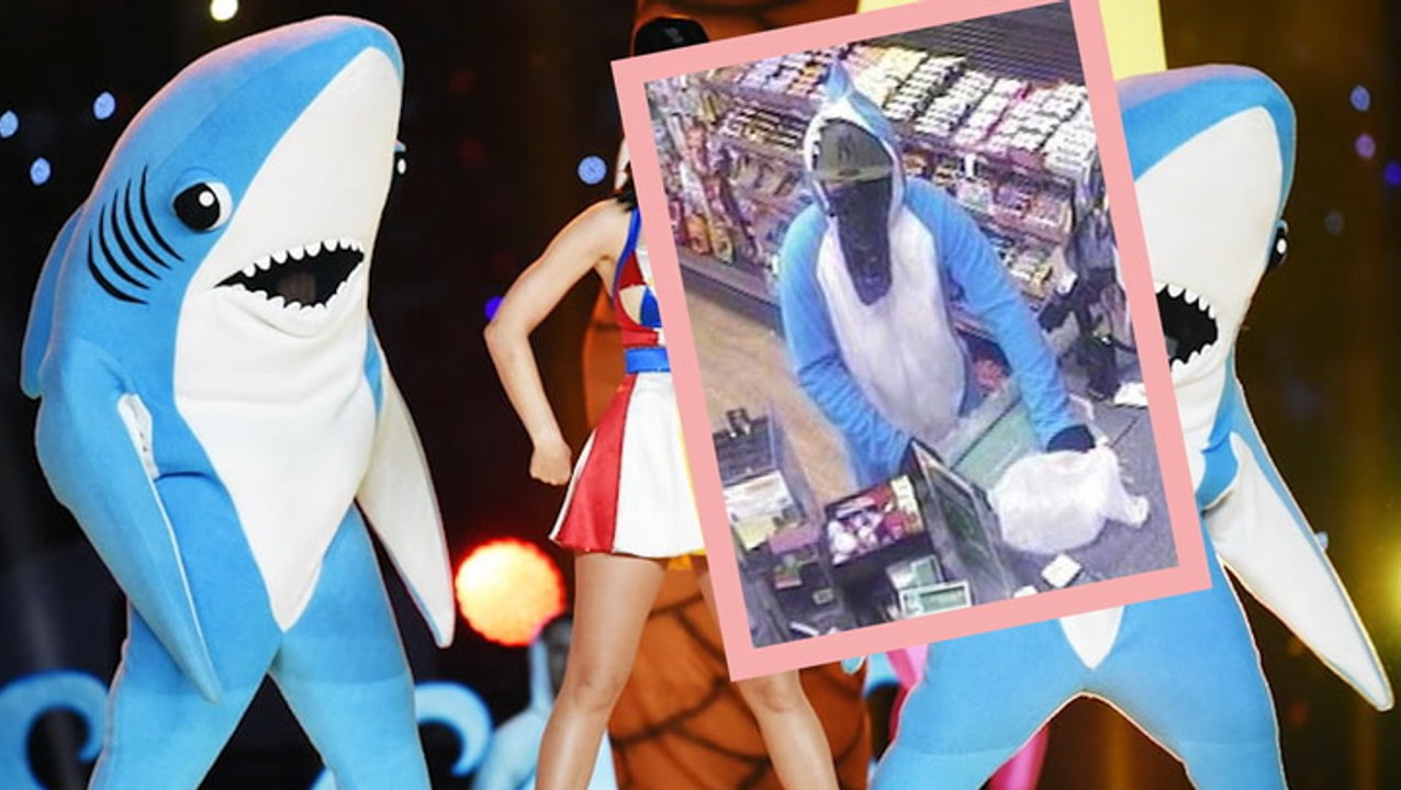 Man Dressed As Left Shark Robs A Gas Station - video Dailymotion