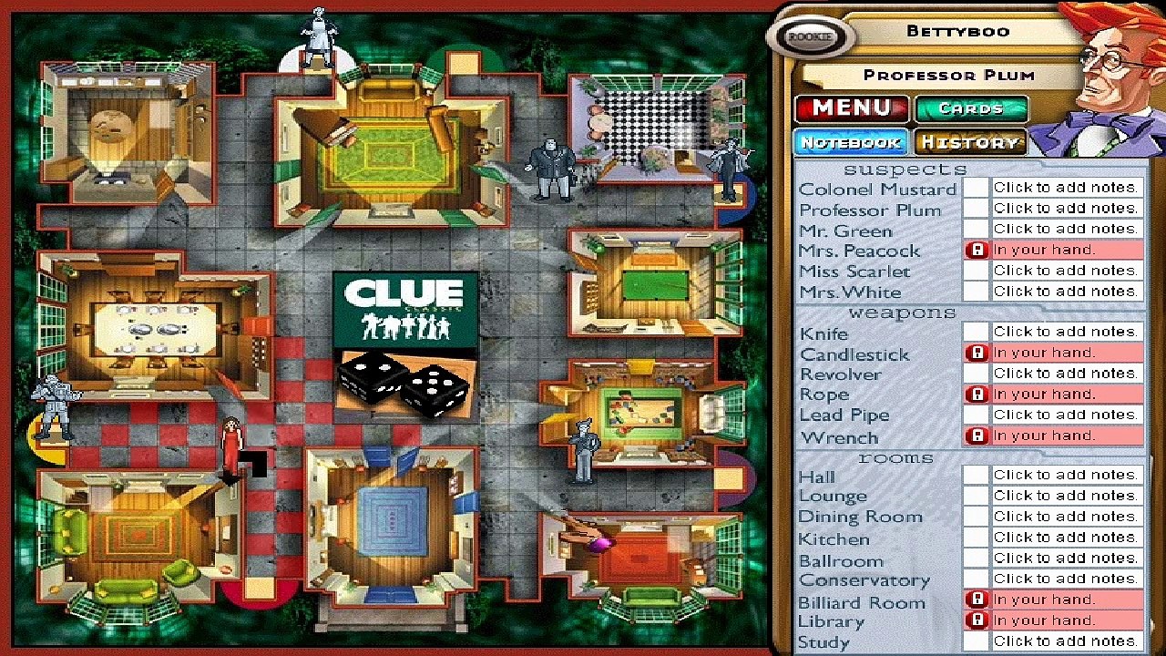 CLUE/CLUEDO Classic Professor Plum Gameplay - video Dailymotion
