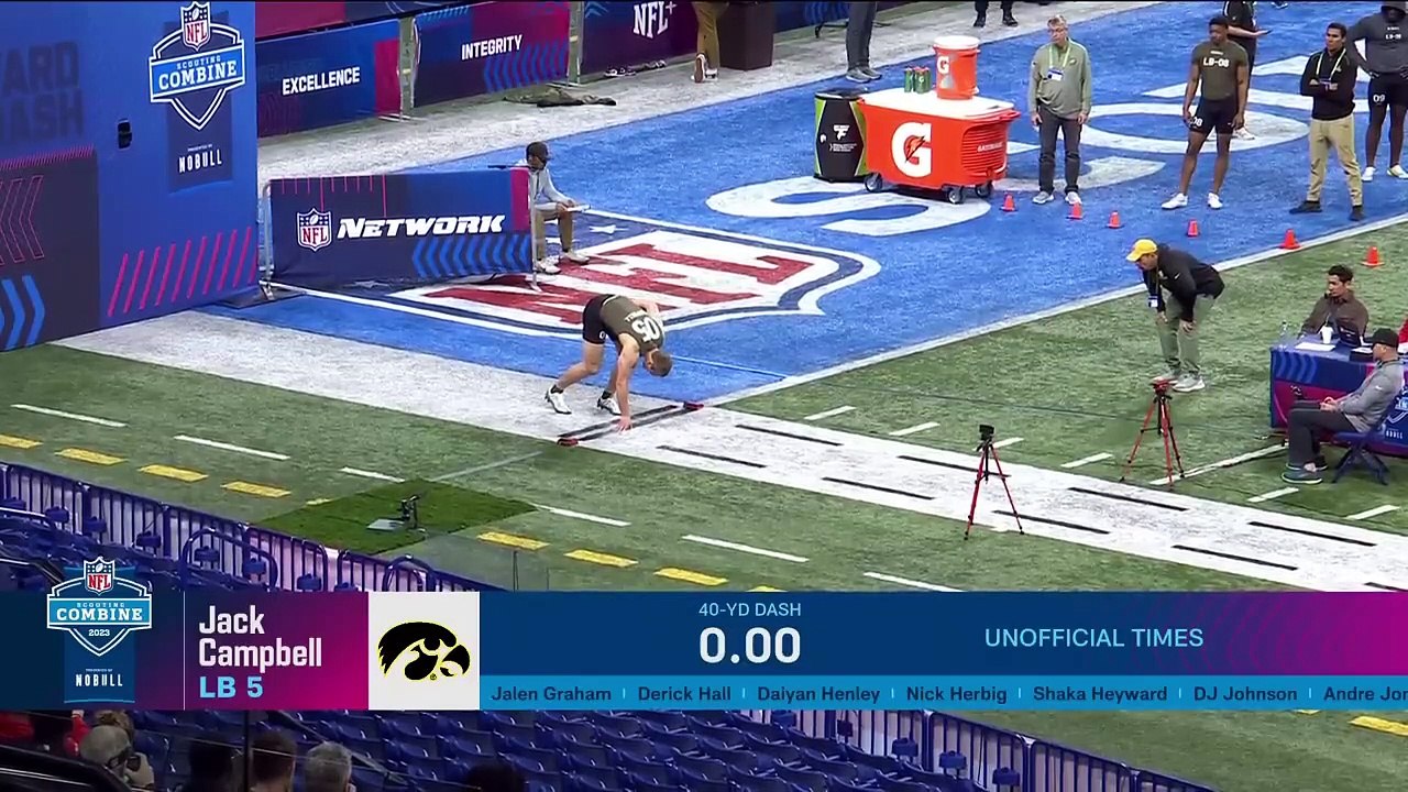 Linebackers Run the 40-Yard Dash at 2023 NFL Combine Pappoe Hits 4.39 Official - video Dailymotion