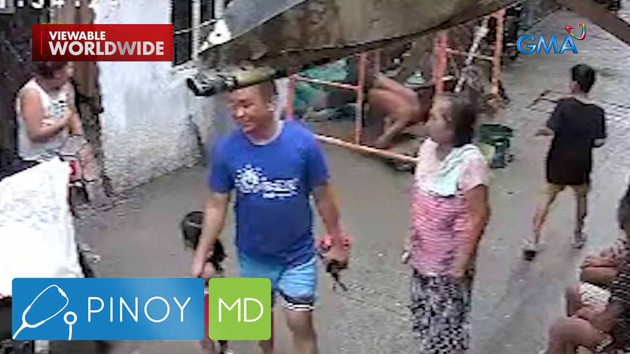 Lalaking nahulog mula sa ikalawang palapag, nakunan ng CCTV | Pinoy MD - video Dailymotion